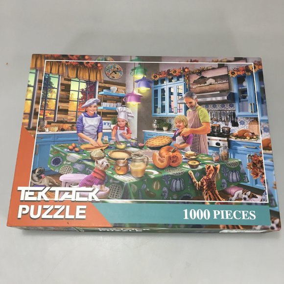 TekTalk | Games | Tektalk Thanksgiving Dinner 00 Pc Wood Jigsaw Puzzle ...